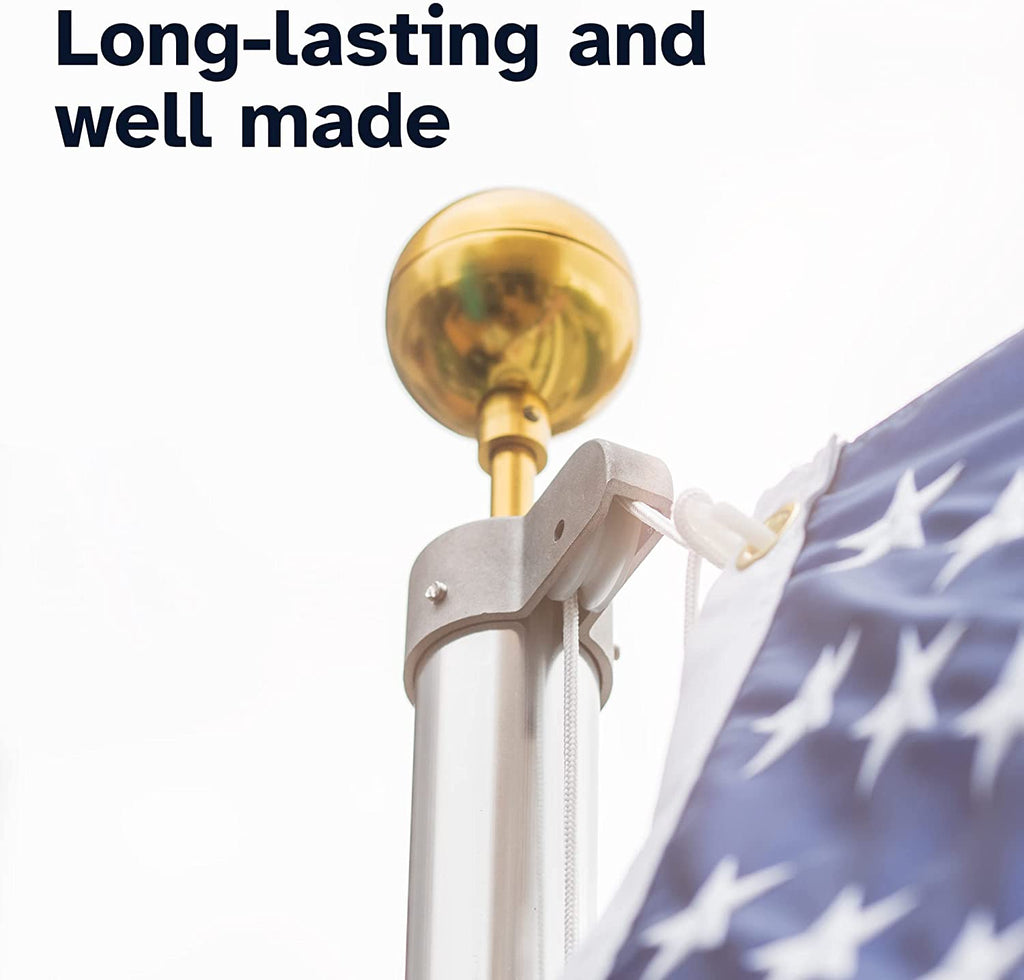 Elegant Flagpole Ball Topper - Gold Finish – Deneve